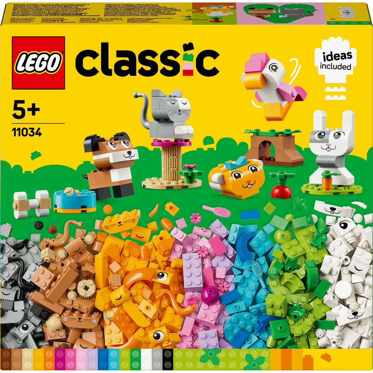 LEGO® Classic Creative Pets 11034 Building Blocks Set - 450 Pieces ...