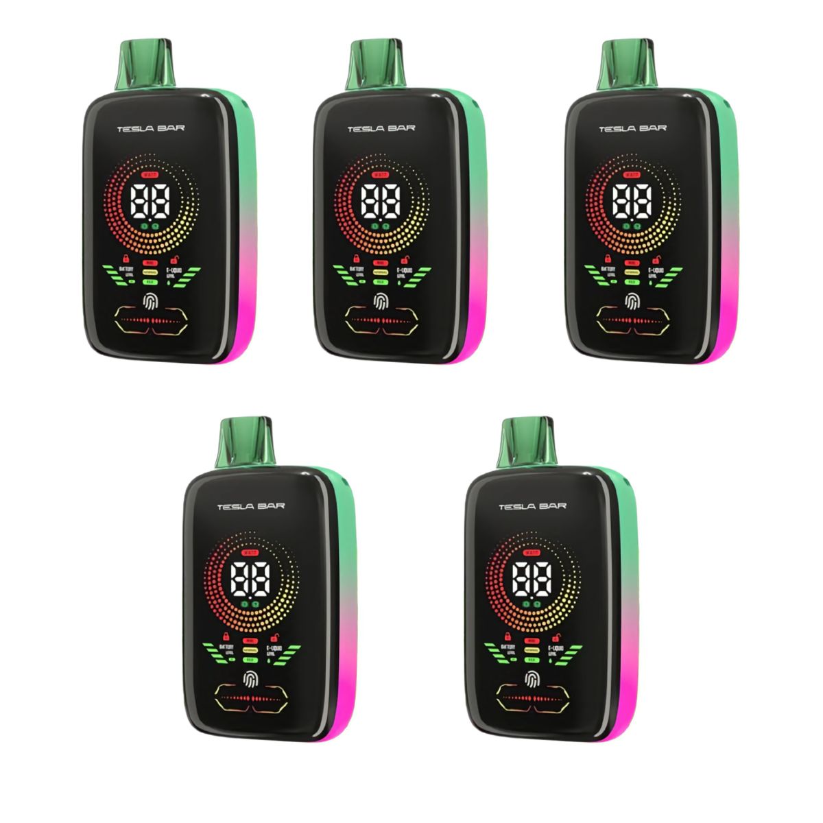 Tesla Bar 25000 Puffs Vape Device Miami Mint 5-Pack | Shop Today. Get ...