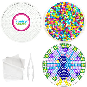 Ironing Beads - Pretty Peacock - 1 Large Peg/1 Card Bucket Kit | Shop ...