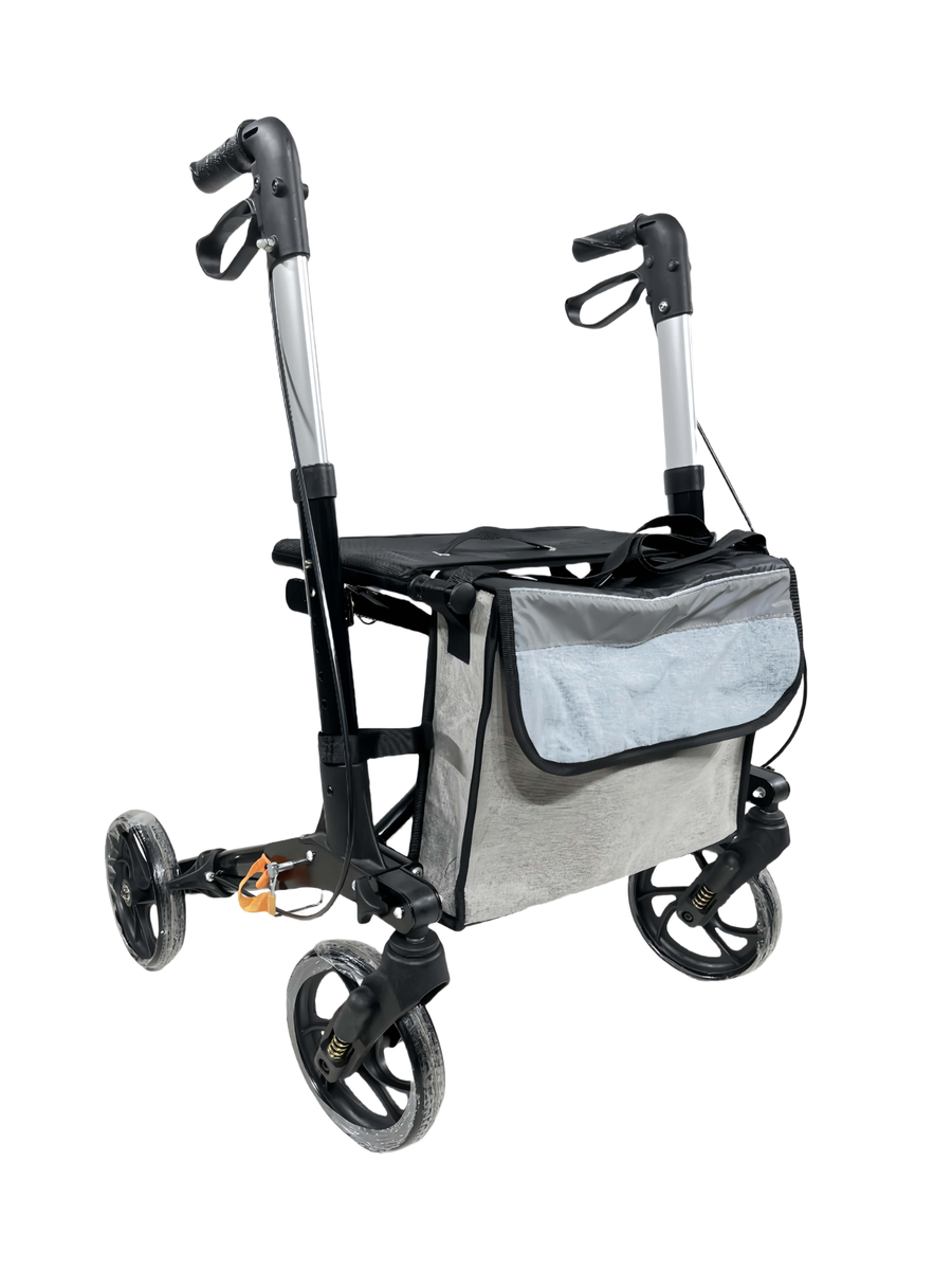 X Cruise Folding lightweight compact walker rolling walking frame with ...