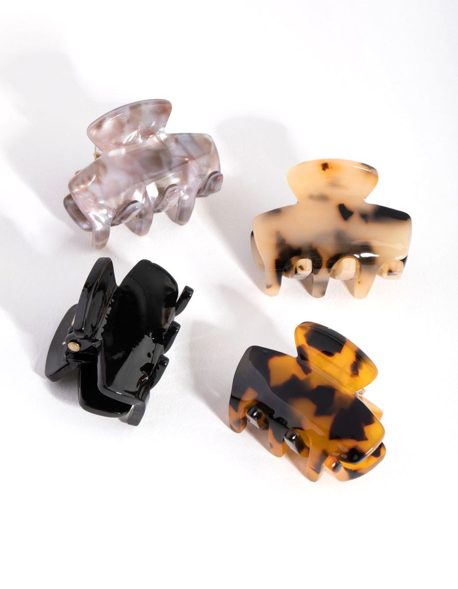 Acrylic Mini Mixed Tortoise Shell 4-Pack Claws | Shop Today. Get it ...