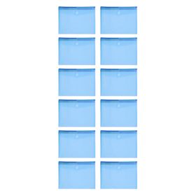Deli - Translucent Blue A4, 180 Micron , Velcro Carry Folder - 12 Pack ...