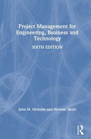 Project Management for Engineering, Business and Technology | Shop ...