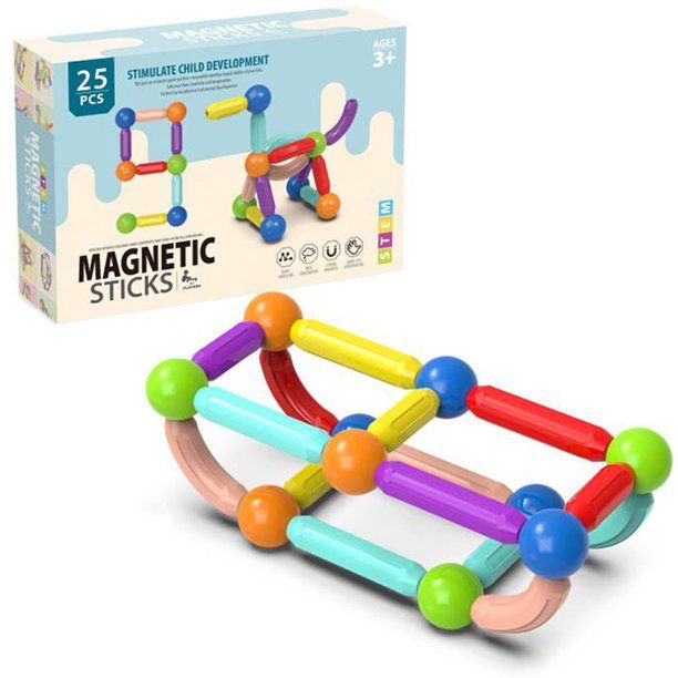Magnetic Kids Educational Building Sticks Toy - 25 Pieces | Shop Today ...