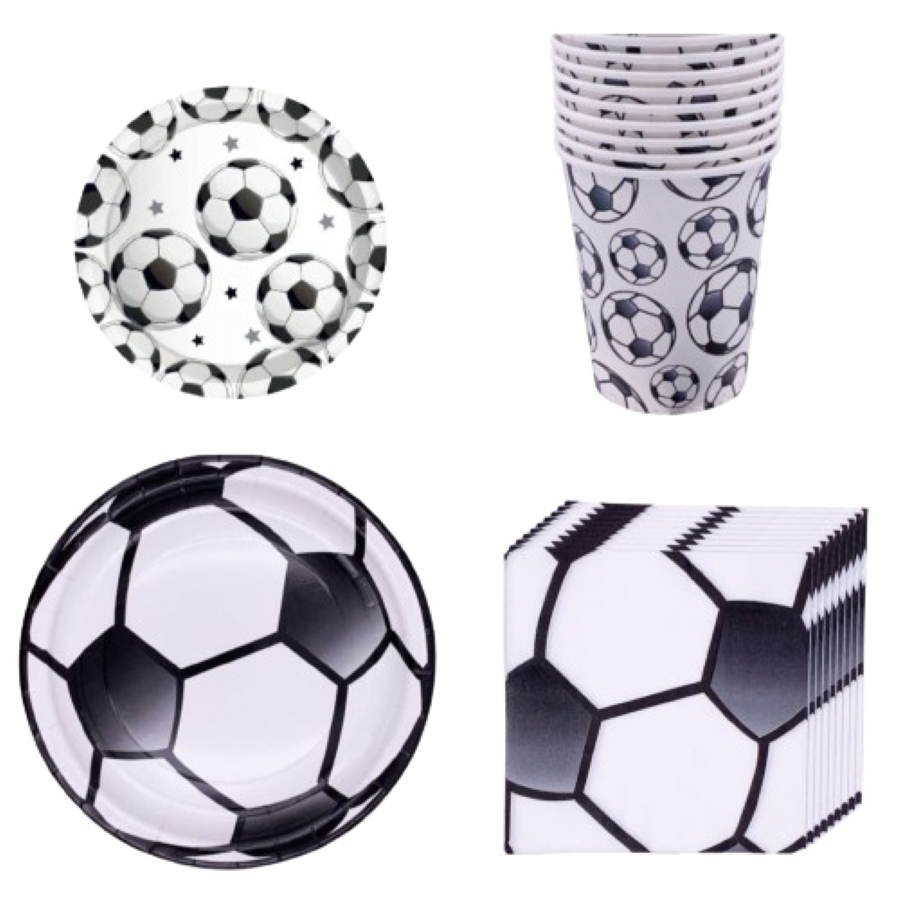 32 Piece Football/Soccer Theme Party Tableware | Shop Today. Get it ...