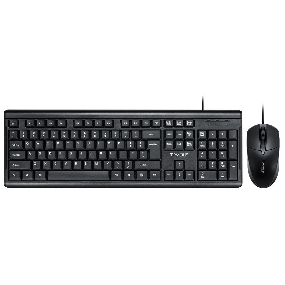 T-WOLF TF500 Keyboard and Mouse Combo USB Wired keyboard by HighTech ...