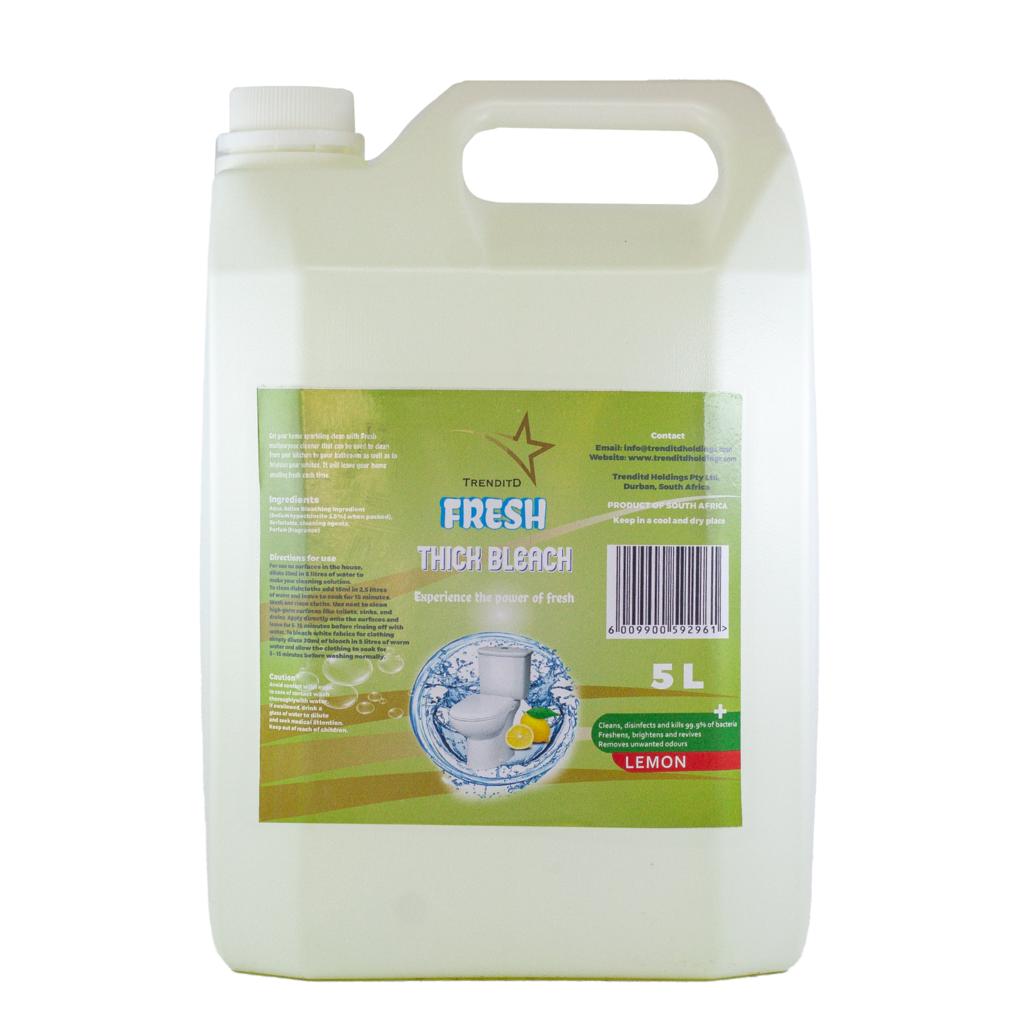 Fresh Thick Bleach Multipurpose cleaner (5lt) - Lemon Fragrance | Shop ...