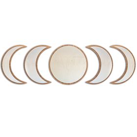 db Creative - Moon Phase Wall Mirrors (Set of 5) | Shop Today. Get it ...