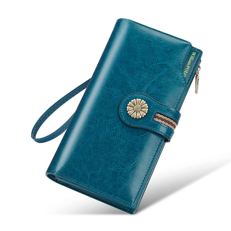 WilliamPOLO Women's Chic Design Genuine Leather Wallet | Shop Today ...