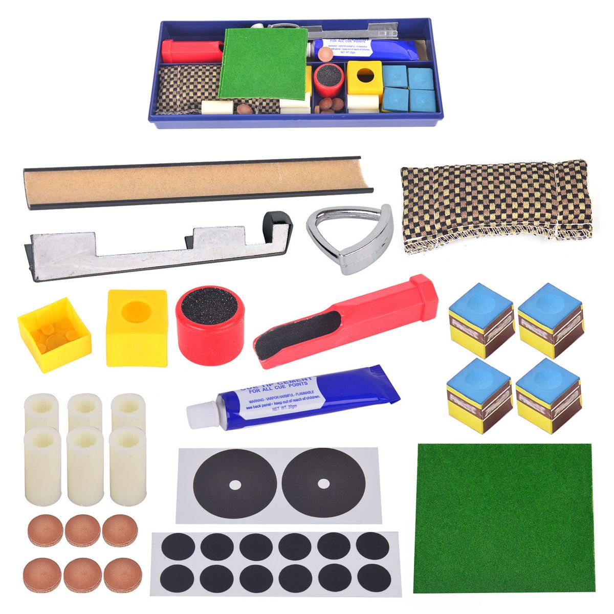 Cue Stick Repair Kit - Professional Snooker and Pool Cue Tip Replacing ...
