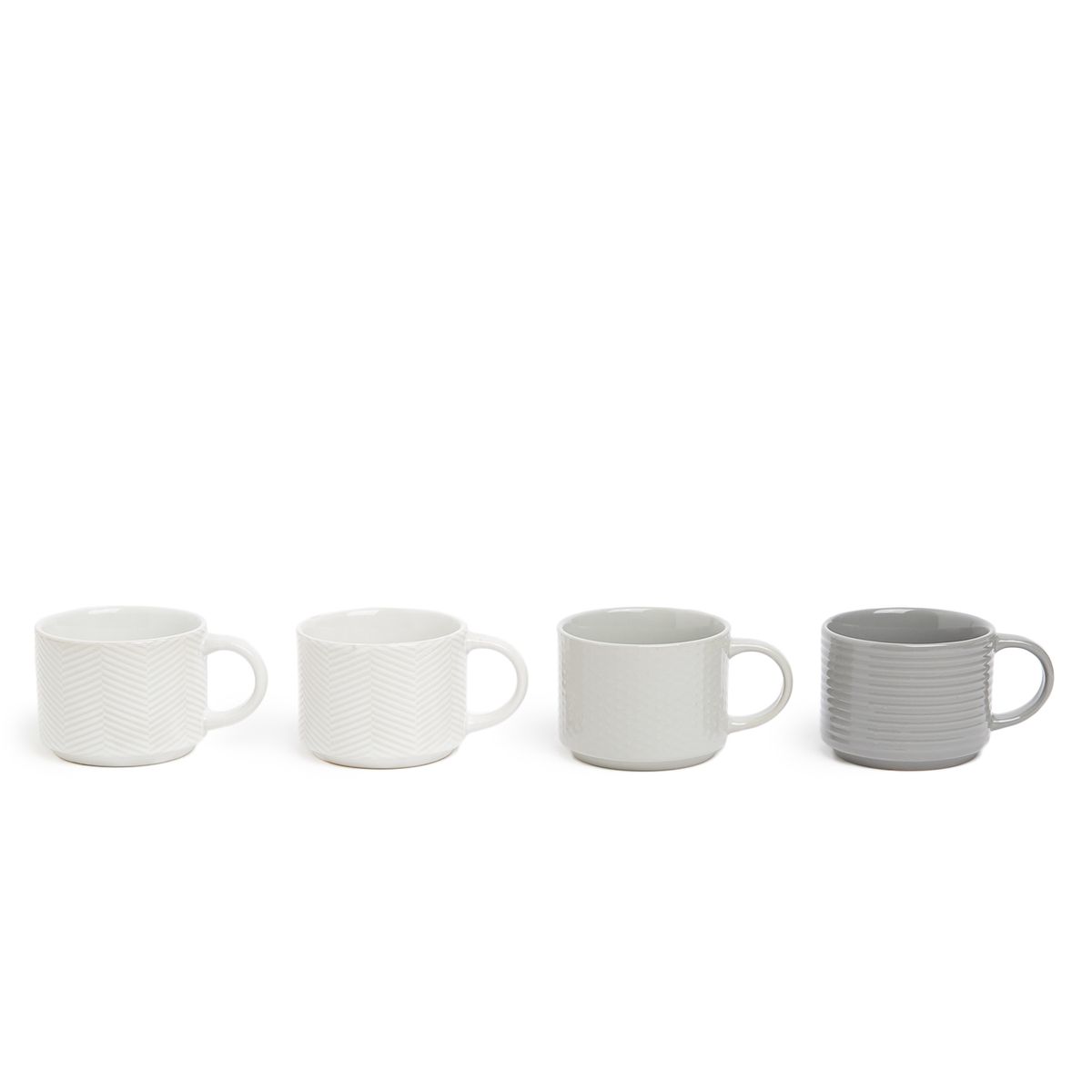 George & Mason - 4 Piece Mug Set - Embossed Mix | Buy Online in South ...