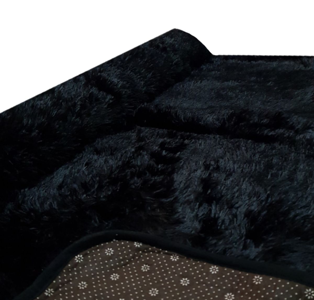 Large Premium Fluffy Carpet/Rug - Full Black | Shop Today. Get it ...