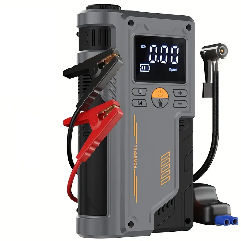 Vehicle Jump Starter, Air Pump, Power Bank, Light, Lithium Battery ...
