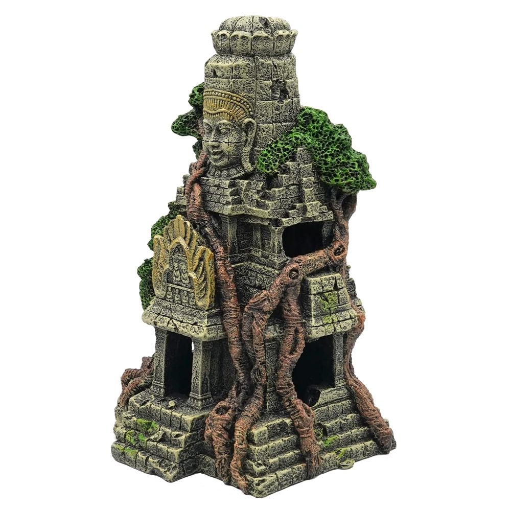 Pet Aquarium Moss Resin Buddha Hideout Cave For Fish Tank 25CM | Shop ...