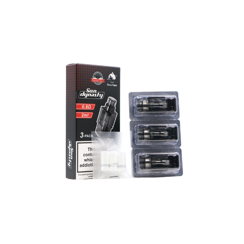 Orca Vape San Dynasty Replacement Pod 0.8 ohm 2ml 3 Pack | Shop Today ...