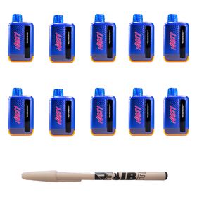 Nasty 9000 Puff Rechargeable Disposable Vape 5% Red Energy 10 Pack ...