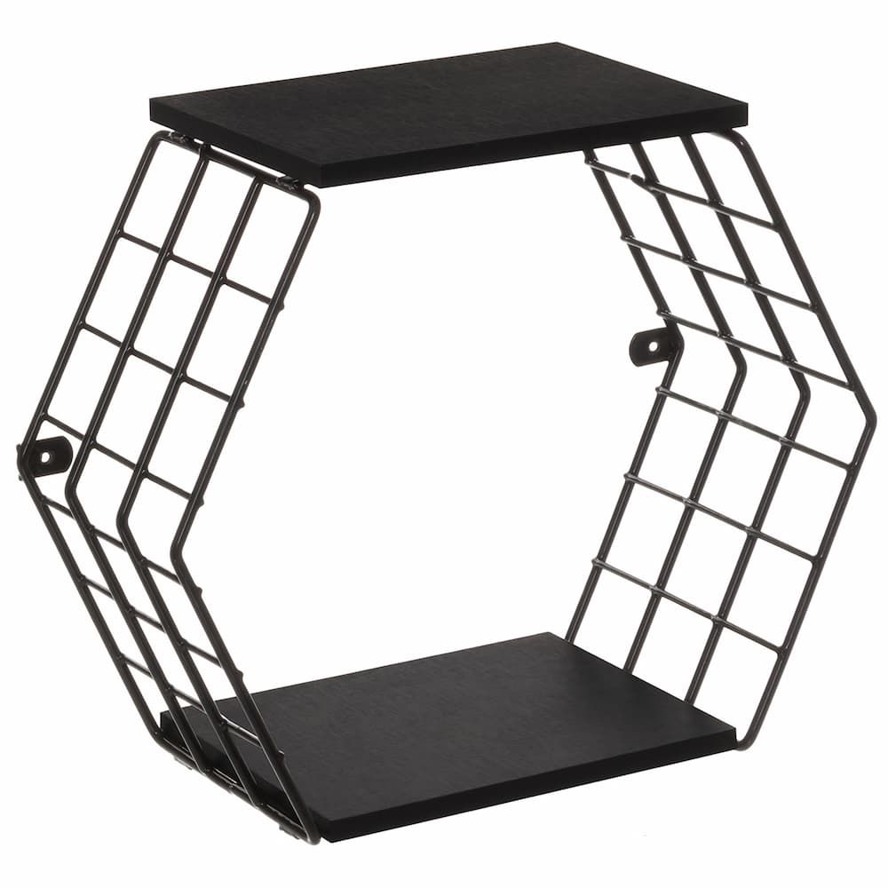 Hexa Steel Cube with Wooden Shelves | Shop Today. Get it Tomorrow ...