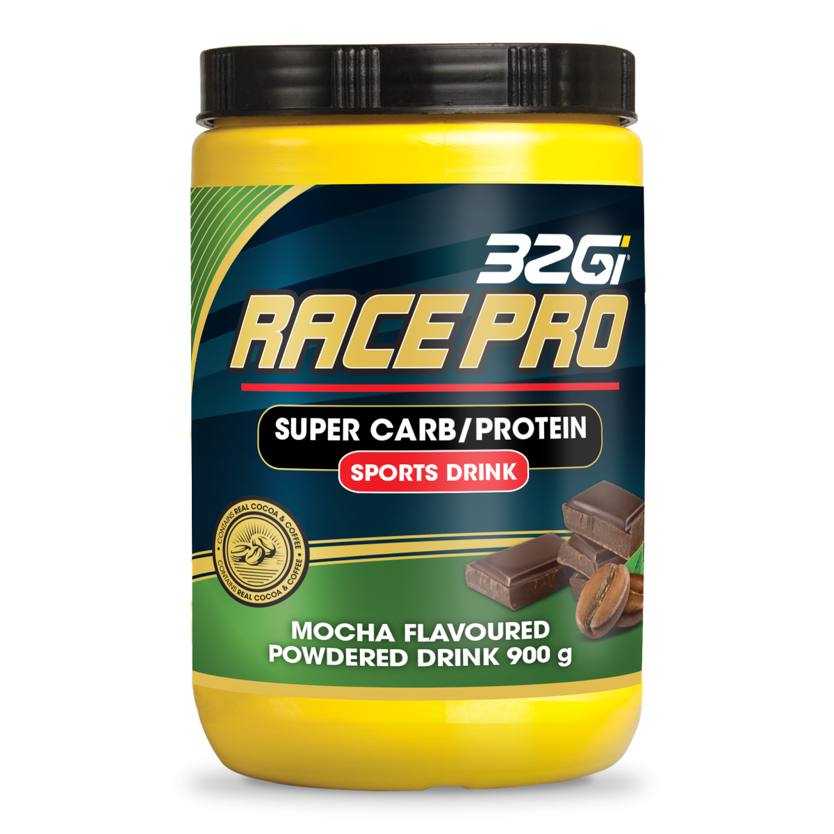 Race Pro - Sports Drink - Super Carb & Protein Formula - Mocha - 900g ...