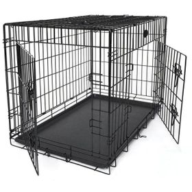 Portable Dog Cage 2 Doors - Fold able, Transportable, With Handles And ...