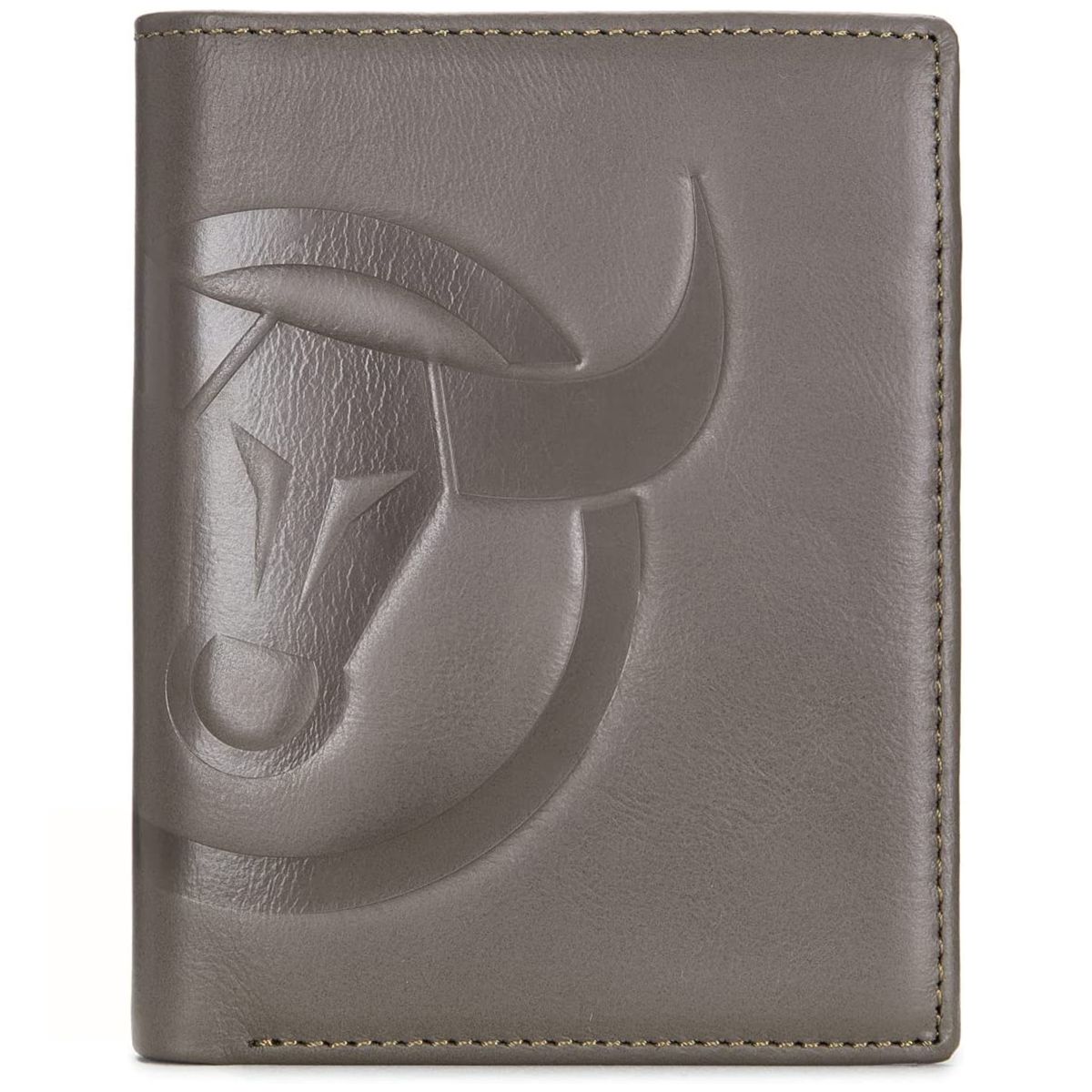 Bullcaptain Taurus Genuine Leather Slim Bifold RFID Blocking Men's ...
