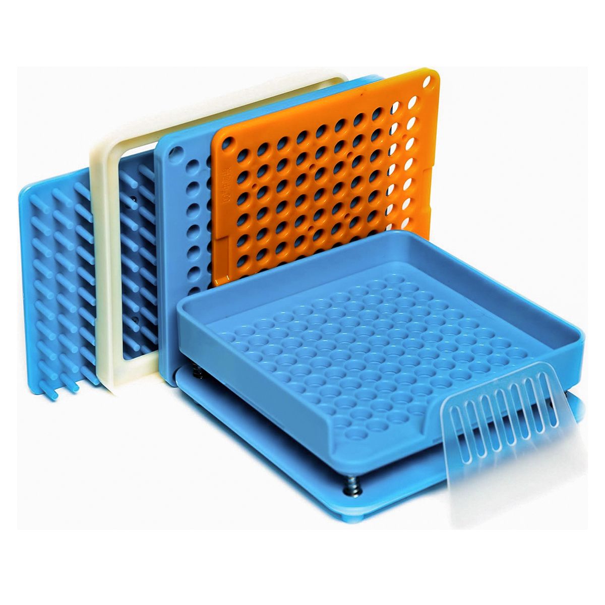 100Holes Capsule Filler Manual DIY Capsule Powder Press Filling Machine ...