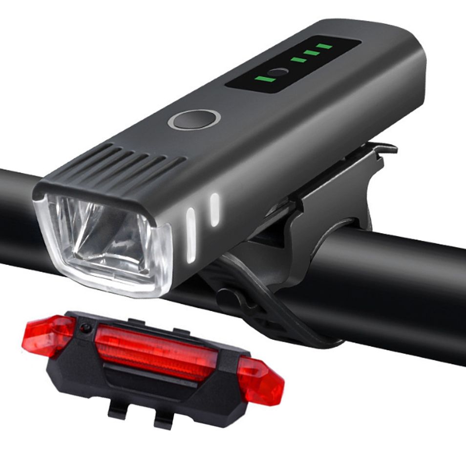 USB Rechargeable Intelligent Light-Sensing Bicycle Light with Tail ...