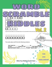 Fun and Challenging Word Scramble Riddles Vol2 Word Scramble Book for ...