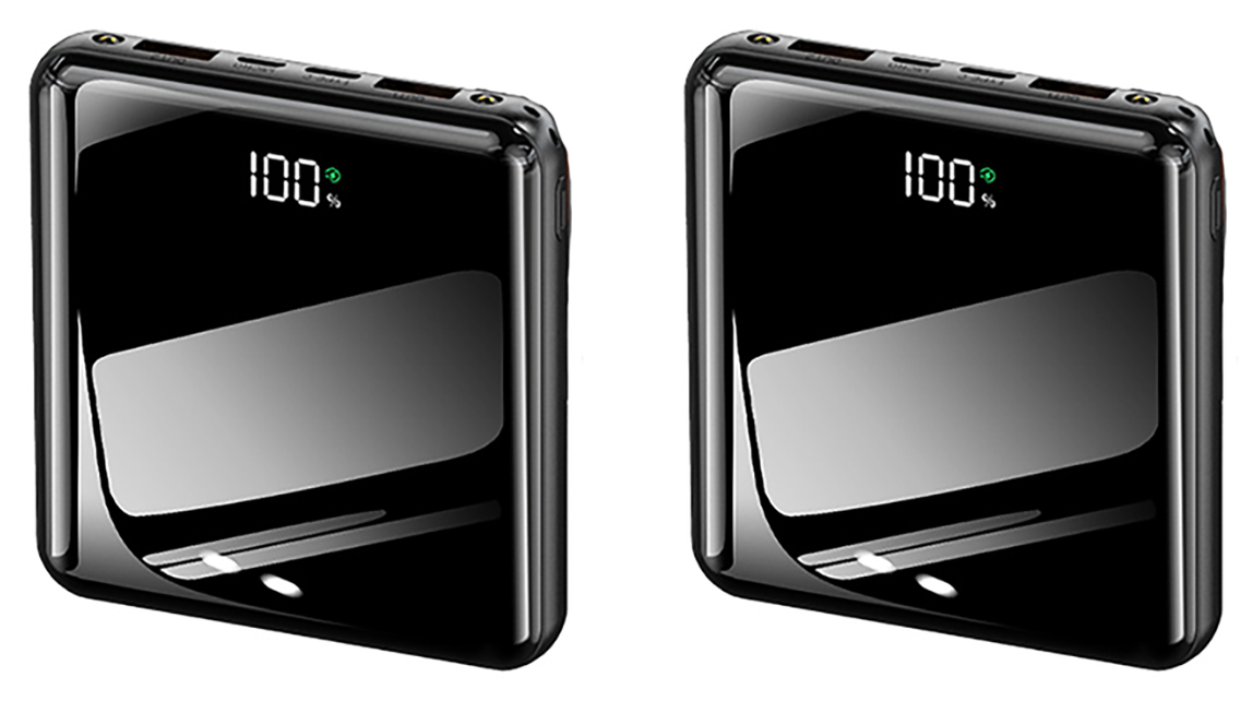 10000Mah Mini Fast Charger Power Bank Pack of 2-Black | Shop Today. Get ...