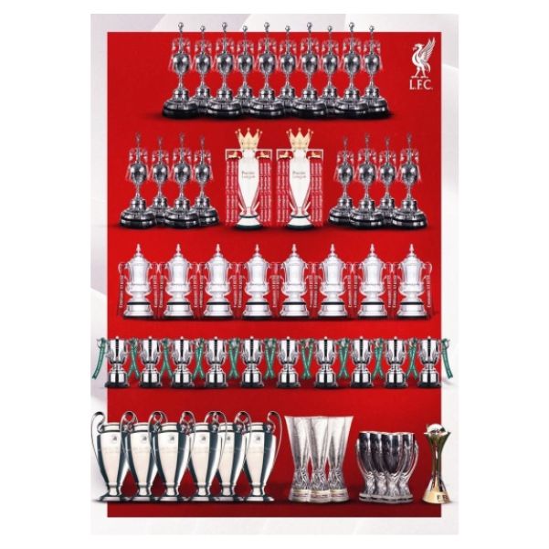 Liverpool Updated Trophy Cabinet 2025 Poster - A1 | Shop Today. Get it ...