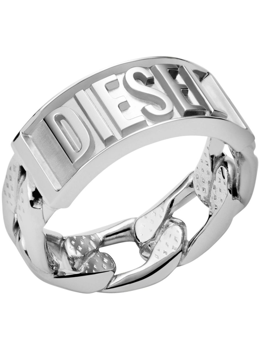 Diesel - Men Silver Stainless steel Bands Ring | Shop Today. Get it ...