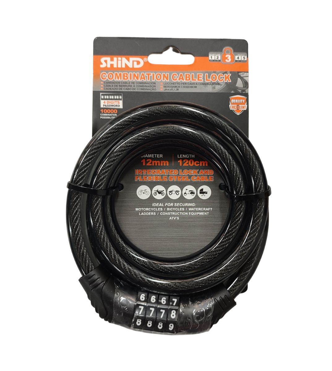 Combination Cable Lock | Shop Today. Get it Tomorrow! | takealot.com
