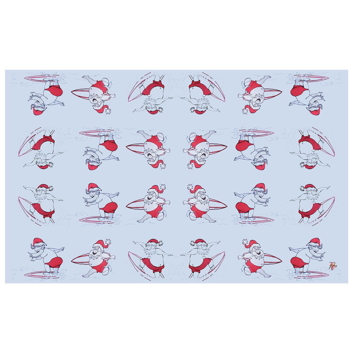 Surfing Santa By Fifo Rectangle Tablecloth | Shop Today. Get it ...