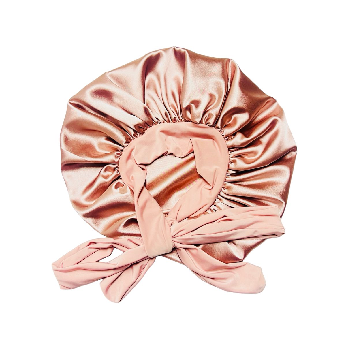 Double Layer Quality Pink Satin Bonnet/Head Wrap For Healthy Shiny Hair ...