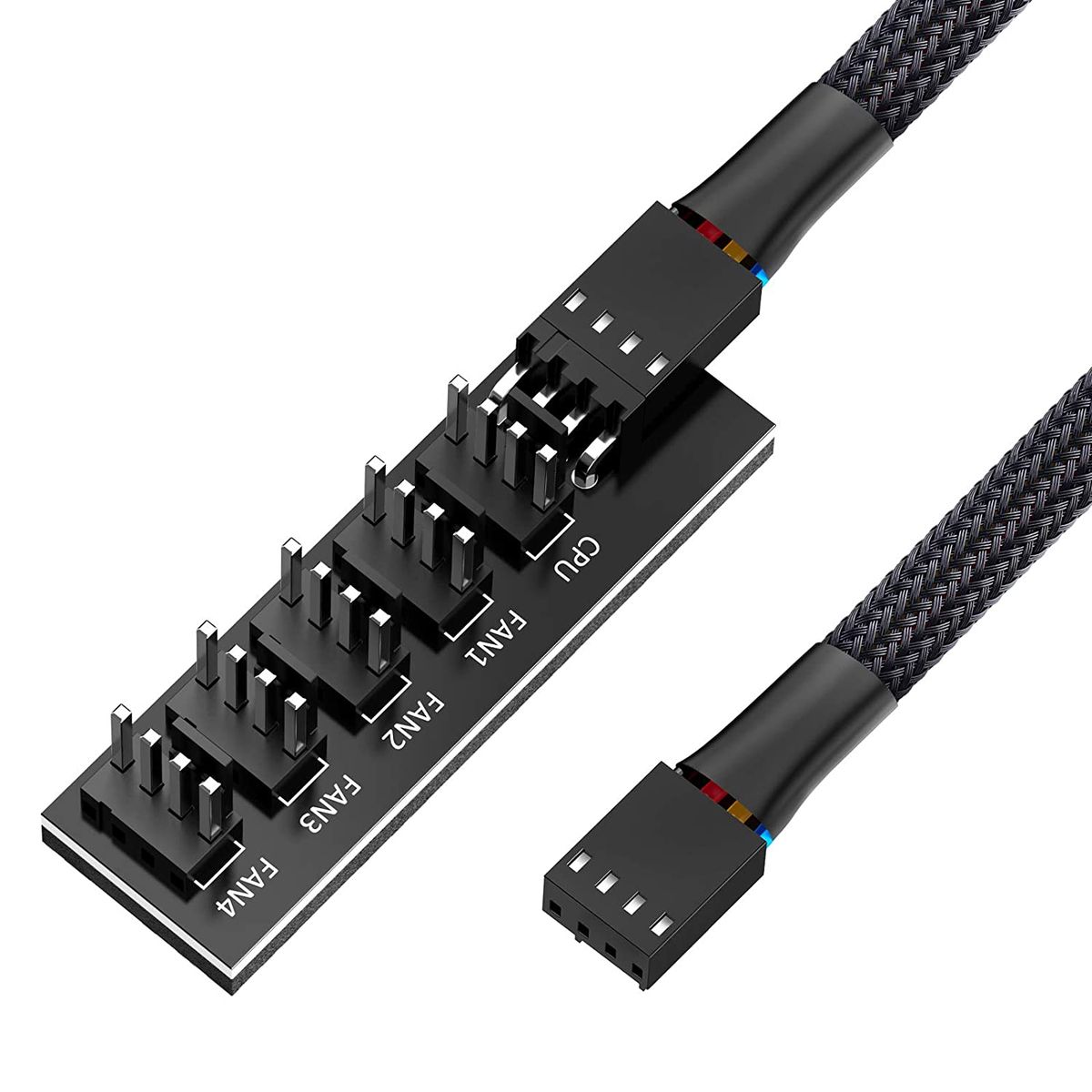 PWM 1 to 5 splitter fan power PC CPU Cooling 4 PIN/3PIN Power Cable Hub | Shop Today. Get it ...