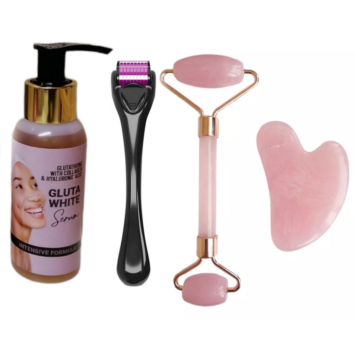 100 ml Glutathione Gluta White Serum with Rose Quartz Set & Derma ...