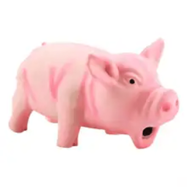 YAS Pig Grunting Squeak Latex Chew Toys for Dog, Cute Rubber Sound ...