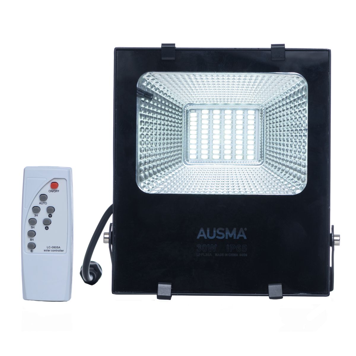 Ausma 20W Flood Light and Solar Panel, IP65 with Remote | Shop Today ...