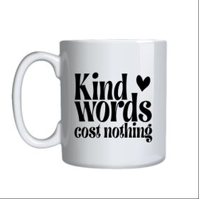 Kind Words Coffee Mugs Trendy Motivational Graphic Cup Design Present ...