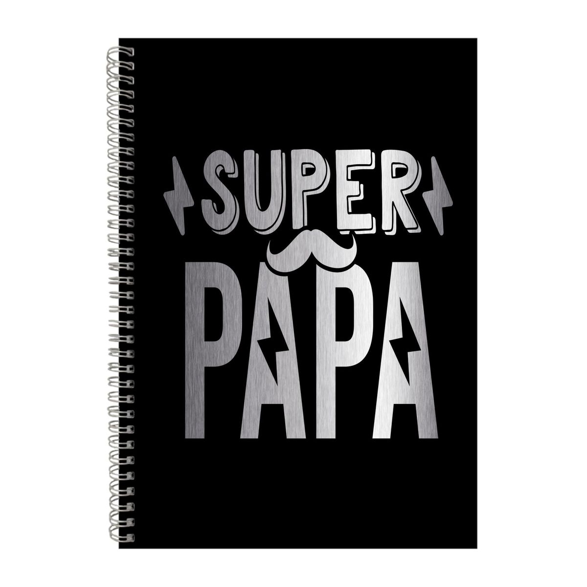 Super papa A4 Notebook Pad for Men Father's Day Graphic Words Present ...