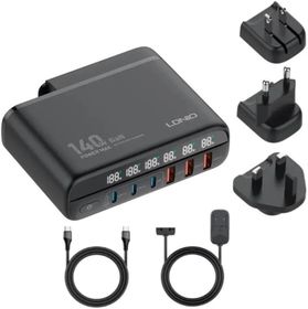 USB-C Laptop Charger& Mobile Charger 140Watt With 3USB-C+3USB-A Port ...