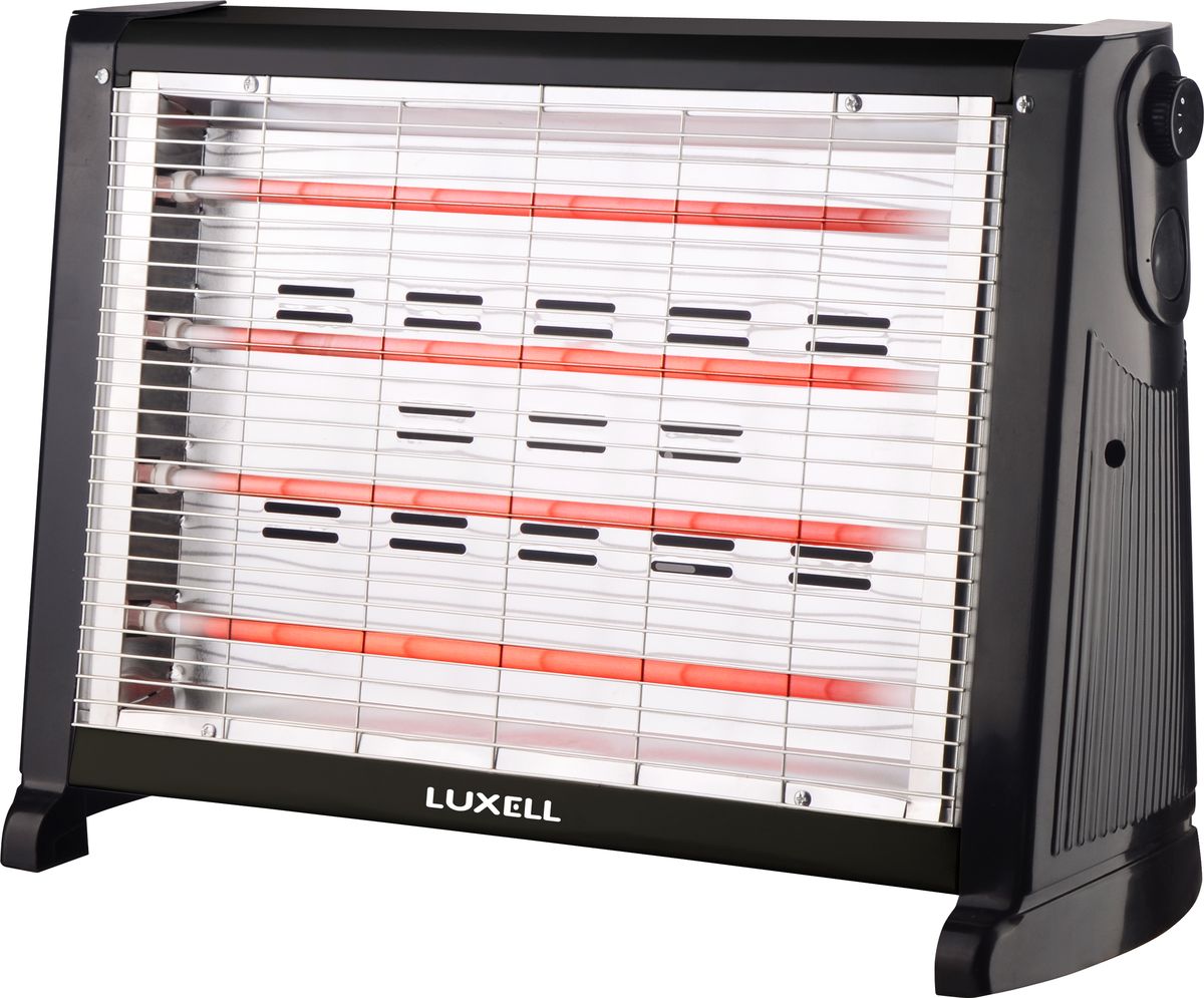 LUXELL - 4 Quartz Bar Heater with Safety Switch - 1500W - 2850C Black ...