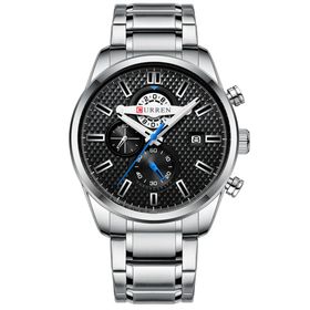 Curren Men's Havoc Chronograph Stainless Steel Marine Wrist Watch ...