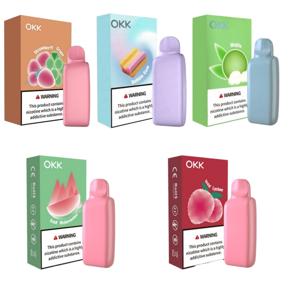 OKK Cross 5000 Puffs Disposable POD - Blockbuster (Pack of 5) | Shop ...