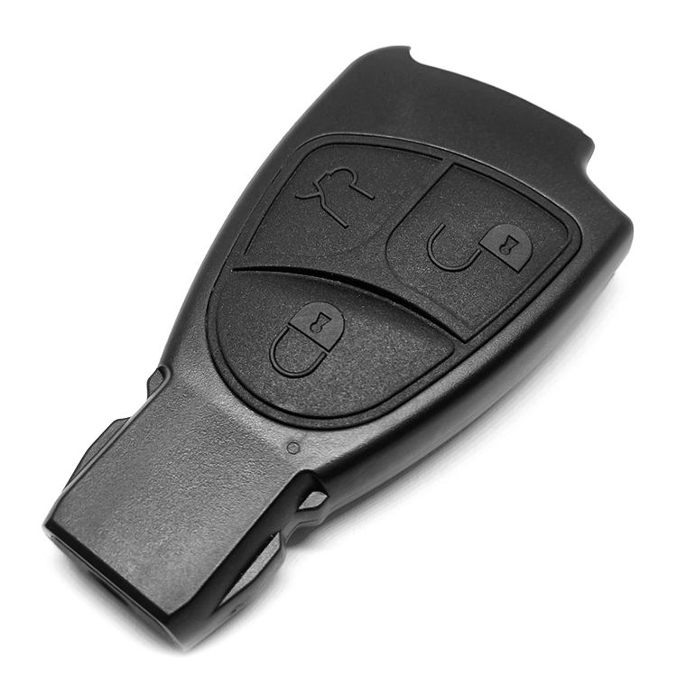 3 Button Key Case Shell with logo Mercedes Benz C B E Class CLS CLK SLK ...