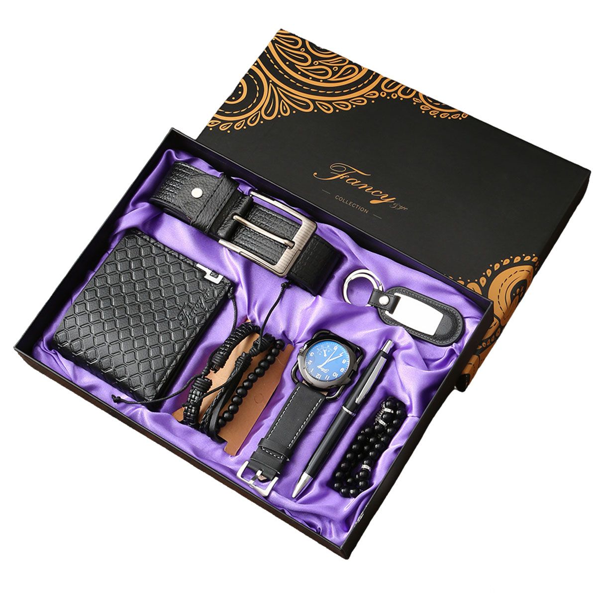 10Pcs Men'S Fashion Gift Set Birthdays Gifts Baskets Birthdays Gift Box ...