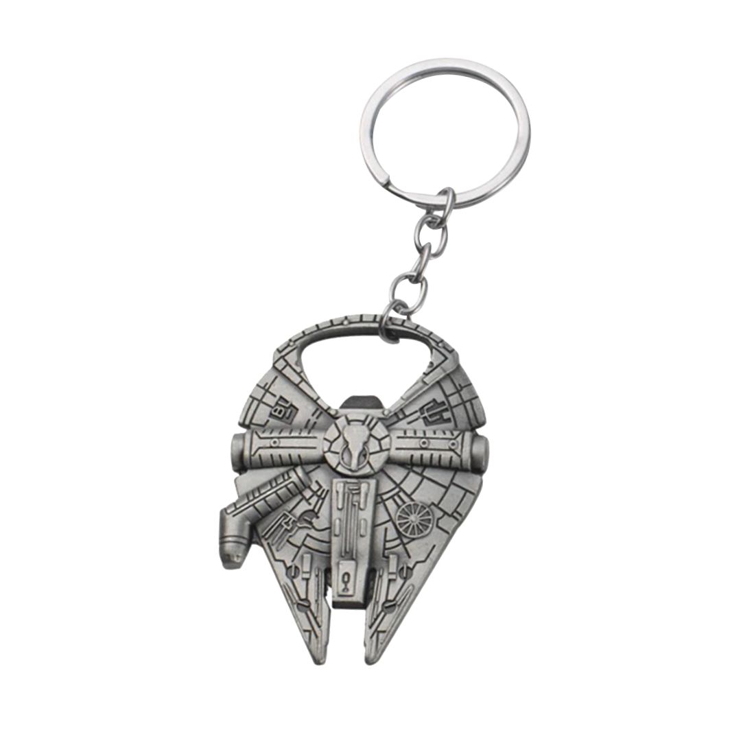 Star Wars - Millennium Falcon Spaceship Bottle Opener Keychain - Gift ...