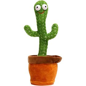 Dancing Cactus Baby Mimicking Recording Music Light Up Baby Interactive ...