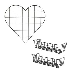 Decor Aesthetic Wall Grid Panel for Photo Display and Shelves (39cm ...