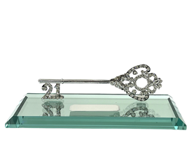 21st Key with Diamante Generic Key on Mirror Base and Photo Frame ...