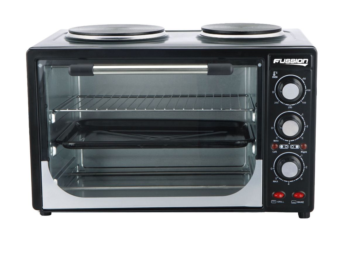Fussion 3200Watts Electric Oven With 2 Plate Stove 32L Shop Today